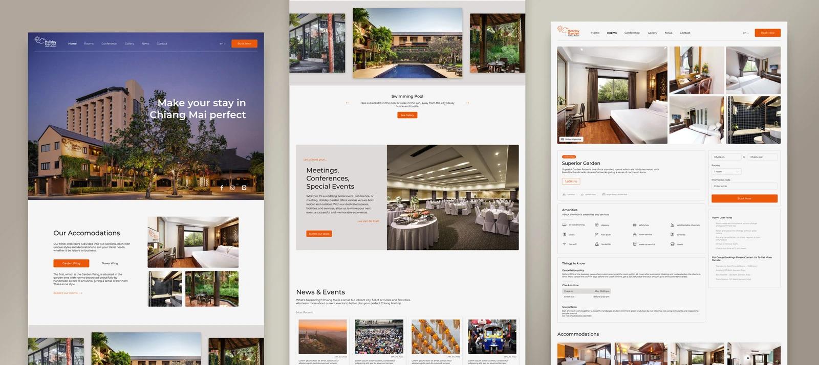 Elegant Hotel & Resort Website | Graphio Creative Studio